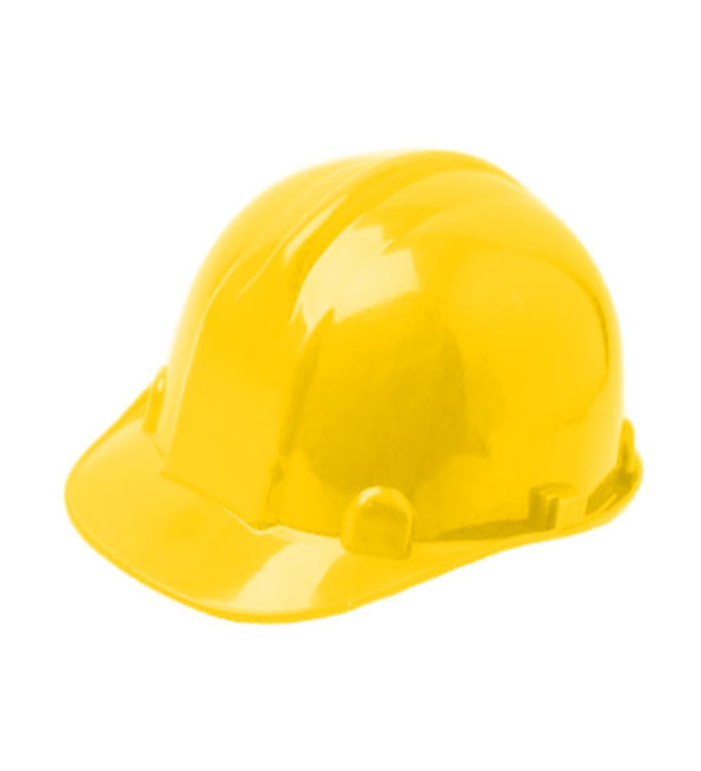 casco protector plastcor amarillo