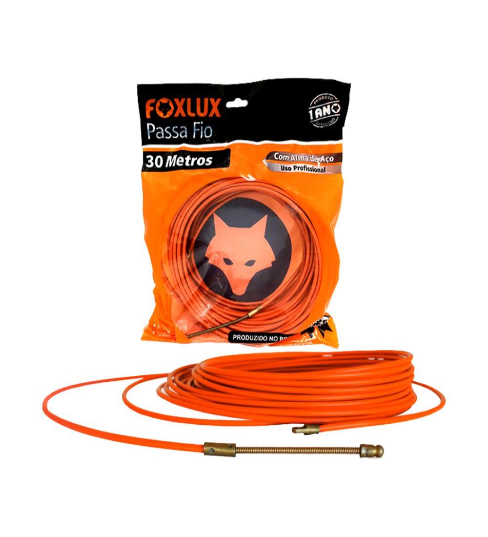 pasa cable alma de acero foxlux 30m