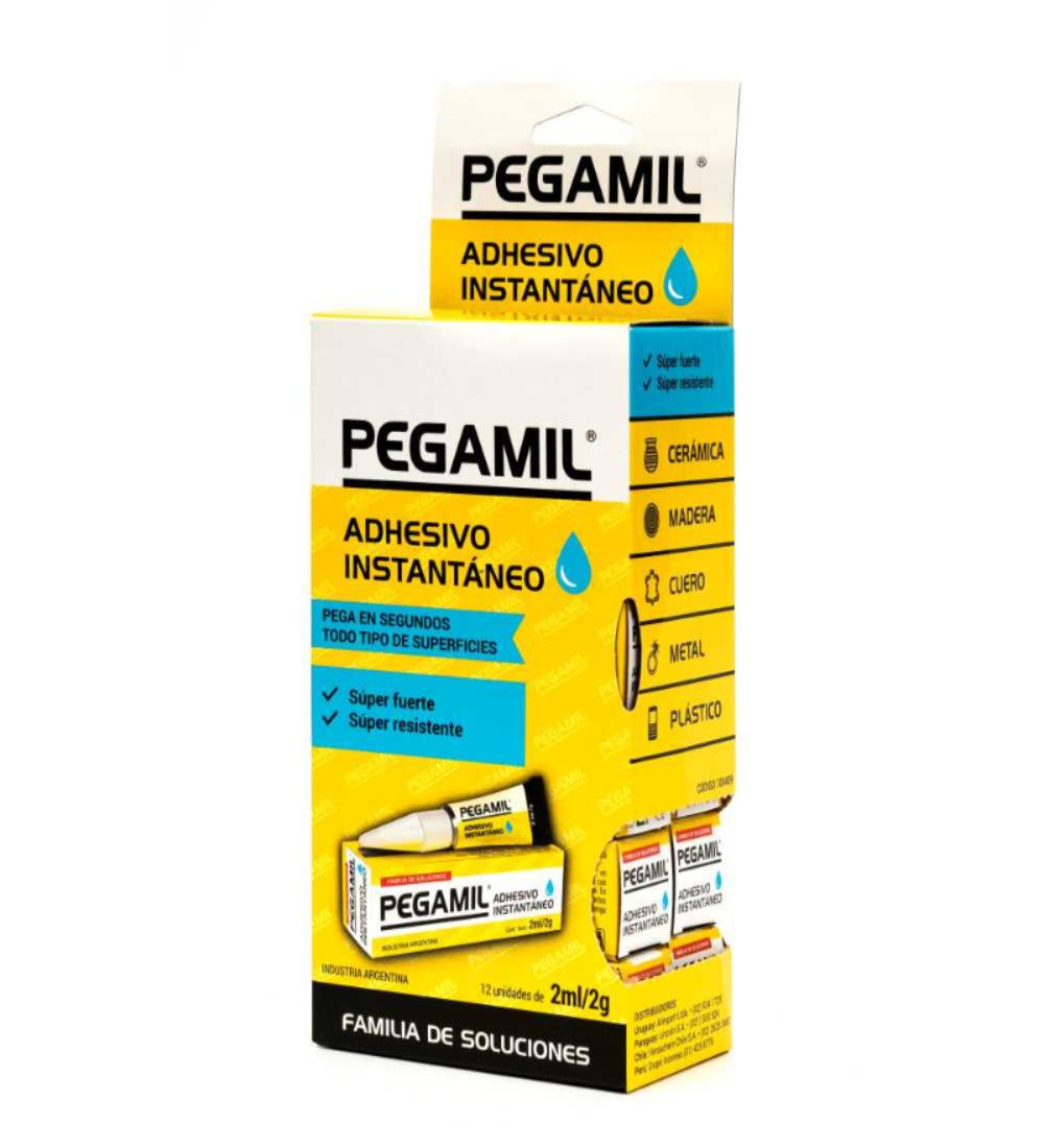 pack adhesivo instantaneo pegamil por 12piezas
