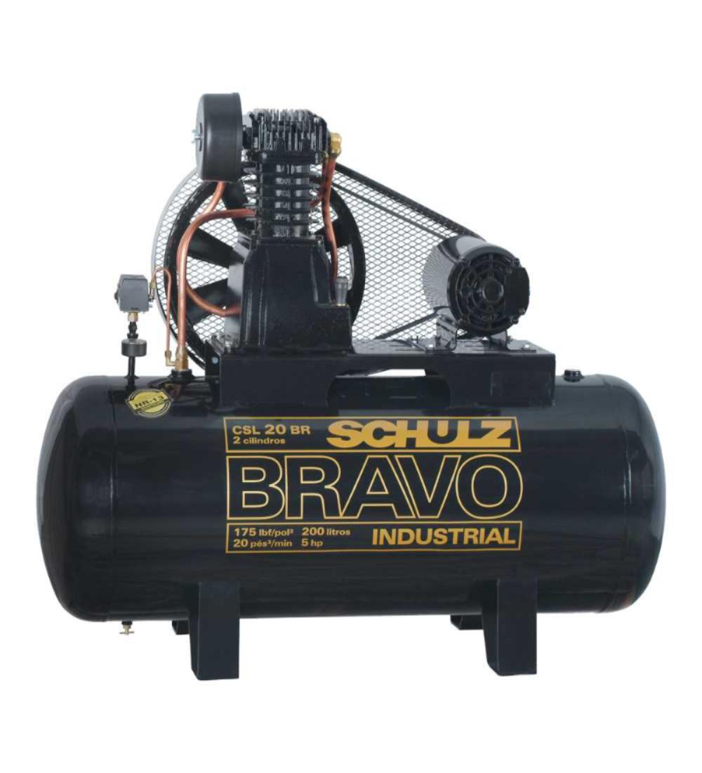 compresor bravo csl schulz 5hp/200lt
