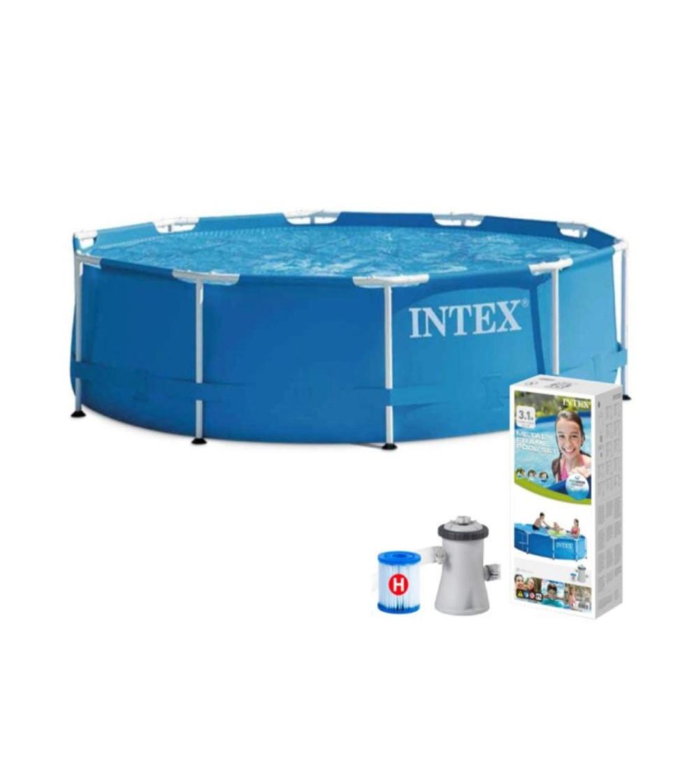 piscina con estructura intex 4.485 litros