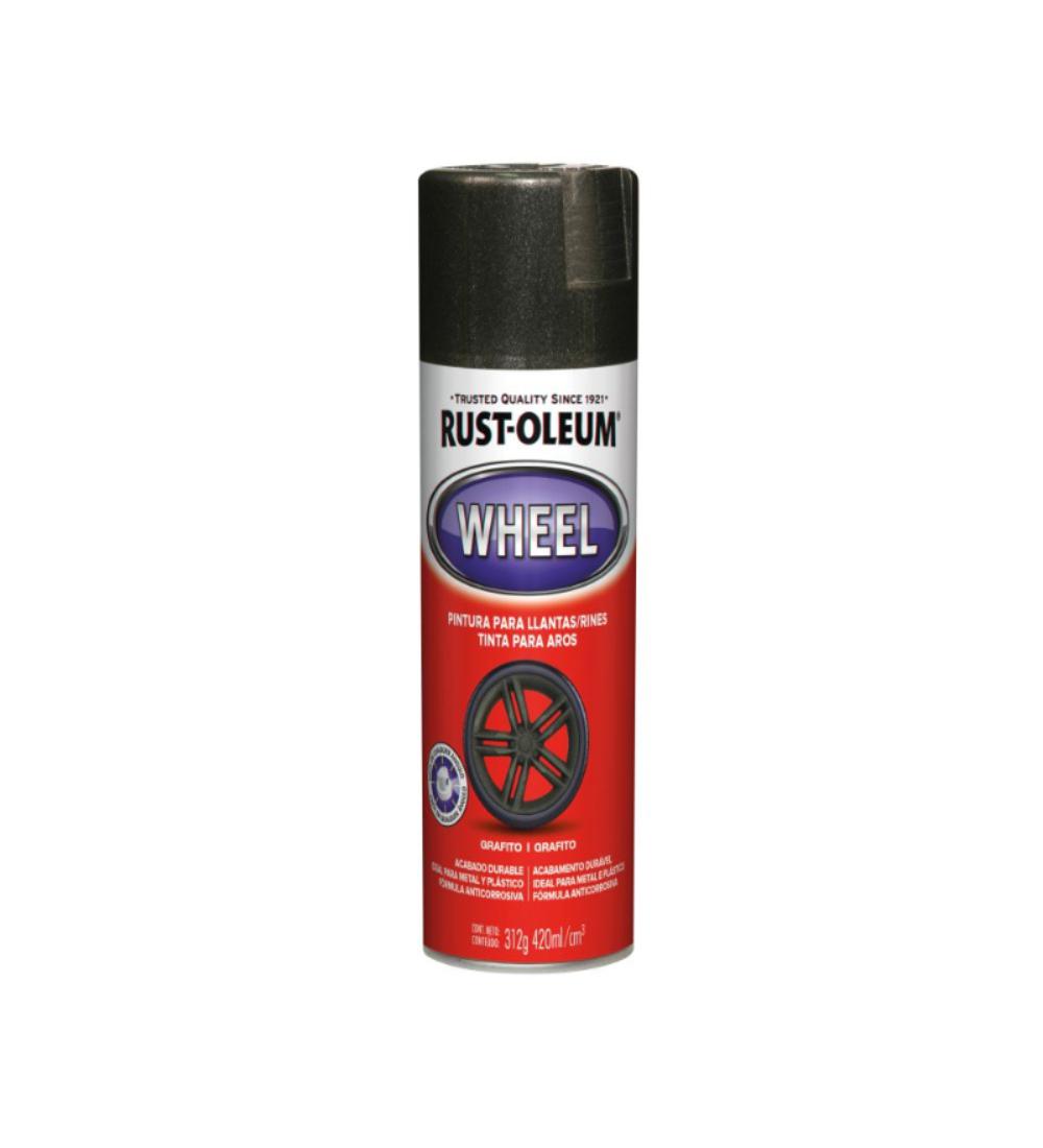pintura automotive 312gr rust oleum grafito llanta brillante