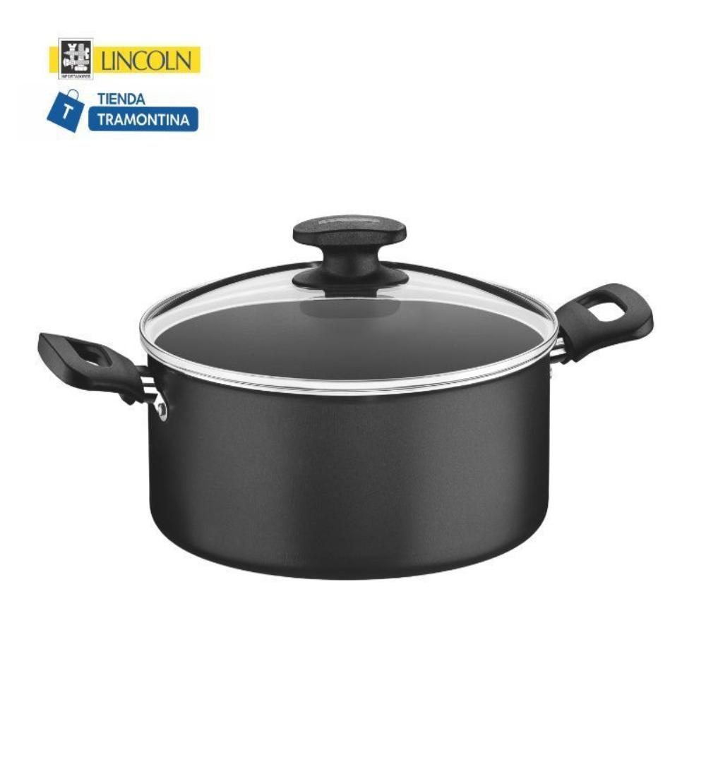 cacerola con asa loreto tramontina negra 20cm