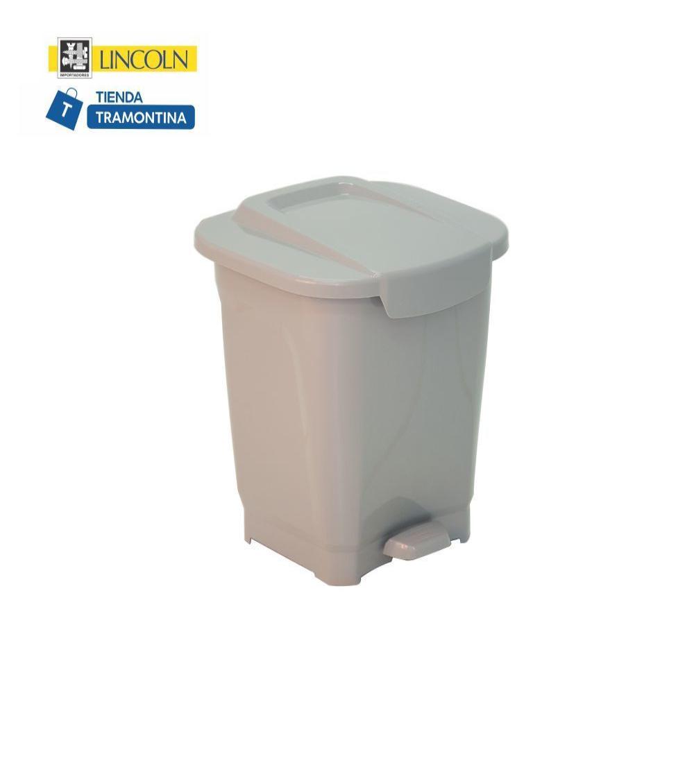 basurero 25lt tramontina gris