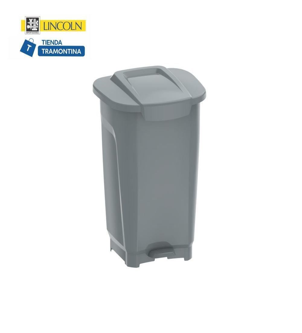 basurero 100lt tramontina gris